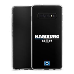 DeinDesign Galaxy S10 Plus Handy Silikon H&uuml;lle Case transparent Handyh&uuml;lle Hamburg Official Licensed Product Hsv Silikon Case
