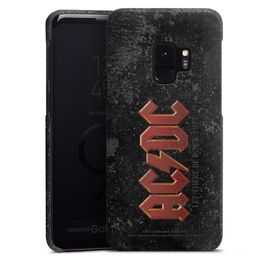 DeinDesign Galaxy S9 Handy Premium Case Smartphone Handyh&uuml;lle Schutzh&uuml;lle matt Acdc Merchandise Logo Premium Case