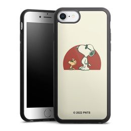 DeinDesign iPhone SE (2020) Handy Gallery Case Handyh&uuml;lle 9H Geh&auml;rtetes Glas R&uuml;ckseite H&uuml;lle Kindheit Snoopy Official Licensed Product Gallery Case