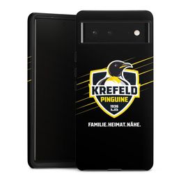 DeinDesign Google Pixel 6 Handy Panzer Handyh&uuml;lle robuste Outdoor H&uuml;lle Schutzh&uuml;lle matt Sports Krefeld Pinguine Ice Hockey Tough Case