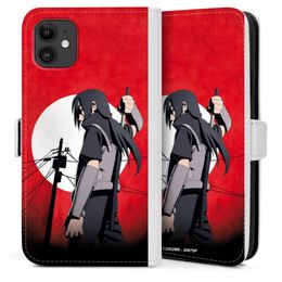 DeinDesign iPhone 11 Handy Klapph&uuml;lle Handyh&uuml;lle aus Kunst Leder wei&szlig; Flip Case Naruto Shippuden Anime Manga Sideflip mit Lasche