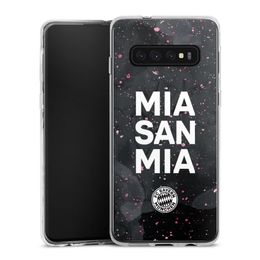 DeinDesign Galaxy S10 Plus Handy Silikon H&uuml;lle Case transparent Handyh&uuml;lle Mia San Mia Girl Style Fc Bayern M&uuml;nchen Silikon Case