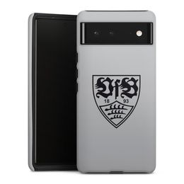 DeinDesign Google Pixel 6 Handy Panzer Handyh&uuml;lle robuste Outdoor H&uuml;lle Schutzh&uuml;lle matt Logo Official Licensed Product Vfb Stuttgart Tough Case