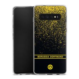 DeinDesign Galaxy S10 Plus Handy Silikon H&uuml;lle Case transparent Handyh&uuml;lle Ombre Borussia Dortmund Bvb Silikon Case
