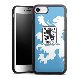 DeinDesign iPhone SE (2020) Handy Gallery Case Handyh&uuml;lle 9H Geh&auml;rtetes Glas R&uuml;ckseite H&uuml;lle Official Licensed Product Tsv 1860 M&uuml;nchen Coat Of Arms Gallery Case