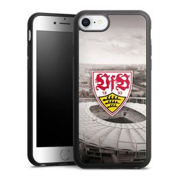 DeinDesign iPhone SE (2020) Handy Gallery Case Handyh&uuml;lle 9H Geh&auml;rtetes Glas R&uuml;ckseite H&uuml;lle Official Licensed Product Stadium Vfb Stuttgart Gallery Case