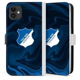 DeinDesign iPhone 11 Handy Klapph&uuml;lle Handyh&uuml;lle aus Kunst Leder wei&szlig; Flip Case Official Licensed Product Jersey Tsg 1899 Hoffenheim Sideflip mit Lasche