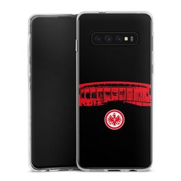 DeinDesign Galaxy S10 Plus Handy Silikon H&uuml;lle Case transparent Handyh&uuml;lle Official Licensed Product Eintracht Frankfurt Stadium Silikon Case