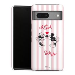 DeinDesign Google Pixel 7 Handy Panzer Handyh&uuml;lle robuste Outdoor H&uuml;lle Schutzh&uuml;lle gl&auml;nzend Love Disney Tough Case