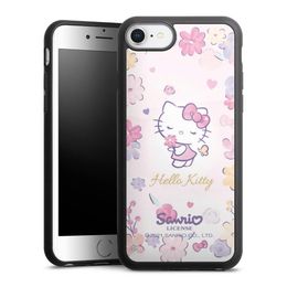 DeinDesign iPhone SE (2020) Handy Gallery Case Handyh&uuml;lle 9H Geh&auml;rtetes Glas R&uuml;ckseite H&uuml;lle Merchandise Hello Kitty Water Colour Gallery Case