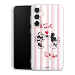 DeinDesign Galaxy S23 FE Handy Silikon H&uuml;lle Case transparent Handyh&uuml;lle Love Disney Silikon Case