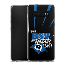DeinDesign Galaxy S10 Plus Handy Silikon H&uuml;lle Case transparent Handyh&uuml;lle Ascent Hamburger Sv Hsv Silikon Case
