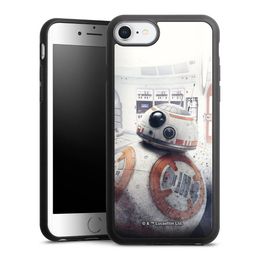 DeinDesign iPhone SE (2020) Handy Gallery Case Handyh&uuml;lle 9H Geh&auml;rtetes Glas R&uuml;ckseite H&uuml;lle Star Wars Robot Merchandise Gallery Case