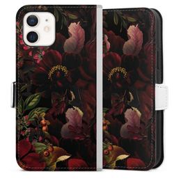 DeinDesign iPhone 12 Handy Klapph&uuml;lle Handyh&uuml;lle aus Kunst Leder wei&szlig; Flip Case Flowers Meadow Utart Sideflip mit Lasche