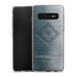 DeinDesign Galaxy S10 Plus Handy Silikon H&uuml;lle Case transparent Handyh&uuml;lle Metallic Look Hsv Hamburger Sv Silikon Case