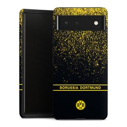 DeinDesign Google Pixel 6 Handy Panzer Handyh&uuml;lle robuste Outdoor H&uuml;lle Schutzh&uuml;lle matt Ombre Borussia Dortmund Bvb Tough Case