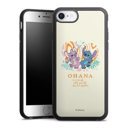 DeinDesign iPhone SE (2020) Handy Gallery Case Handyh&uuml;lle 9H Geh&auml;rtetes Glas R&uuml;ckseite H&uuml;lle Lilo & Stitch Official Licensed Product Disney Gallery Case