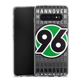 DeinDesign Galaxy S10 Plus Handy Silikon H&uuml;lle Case transparent Handyh&uuml;lle H96 Hannover 96 Official Licensed Product Silikon Case