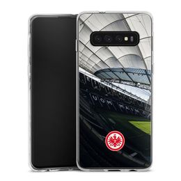 DeinDesign Galaxy S10 Plus Handy Silikon H&uuml;lle Case transparent Handyh&uuml;lle Eintracht Frankfurt Stadium Official Licensed Product Silikon Case