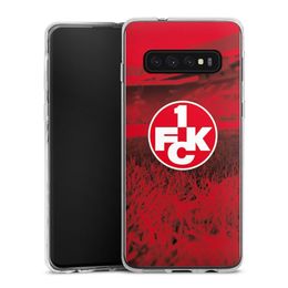 DeinDesign Galaxy S10 Plus Handy Silikon H&uuml;lle Case transparent Handyh&uuml;lle 1. Fck 1. Fc Kaiserslautern Official Licensed Product Silikon Case
