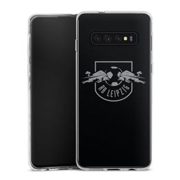 DeinDesign Galaxy S10 Plus Handy Silikon H&uuml;lle Case transparent Handyh&uuml;lle Official Licensed Product Logo Rb Leipzig Silikon Case