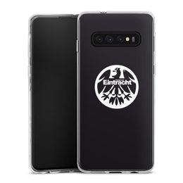 DeinDesign Galaxy S10 Plus Handy Silikon H&uuml;lle Case transparent Handyh&uuml;lle Logo Eintracht Frankfurt Eagle Silikon Case