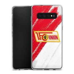 DeinDesign Galaxy S10 Plus Handy Silikon H&uuml;lle Case transparent Handyh&uuml;lle 1. Fc Union Berlin Logo Official Licensed Product Silikon Case