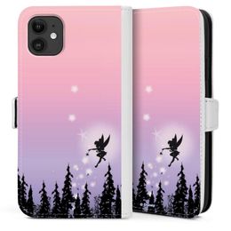 DeinDesign iPhone 11 Handy Klapph&uuml;lle Handyh&uuml;lle aus Kunst Leder wei&szlig; Flip Case Tinkerbells Official Licensed Product Disney Sideflip mit Lasche