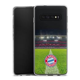 DeinDesign Galaxy S10 Plus Handy Silikon H&uuml;lle Case transparent Handyh&uuml;lle Stadium Fc Bayern M&uuml;nchen Fcb Silikon Case