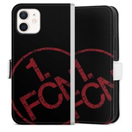 DeinDesign iPhone 12 Handy Klapph&uuml;lle Handyh&uuml;lle aus Kunst Leder wei&szlig; Flip Case Merchandise Texture 1. Fcn Sideflip mit Lasche
