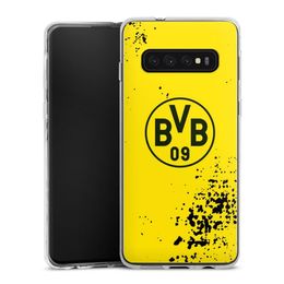 DeinDesign Galaxy S10 Plus Handy Silikon H&uuml;lle Case transparent Handyh&uuml;lle Borussia Dortmund Borusse Official Licensed Product Silikon Case