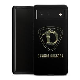 DeinDesign Google Pixel 6 Handy Panzer Handyh&uuml;lle robuste Outdoor H&uuml;lle Schutzh&uuml;lle matt Sgd Official Licensed Product Sg Dynamo Dresden Tough Case