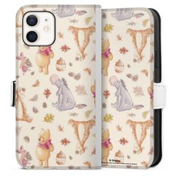 DeinDesign iPhone 12 Handy Klapph&uuml;lle Handyh&uuml;lle aus Kunst Leder wei&szlig; Flip Case Muster Winnie Puuh Tigger Official Licensed Product Sideflip mit Lasche