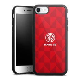 DeinDesign iPhone SE (2020) Handy Gallery Case Handyh&uuml;lle 9H Geh&auml;rtetes Glas R&uuml;ckseite H&uuml;lle Official Licensed Product Merchandise Mainz 05 Gallery Case