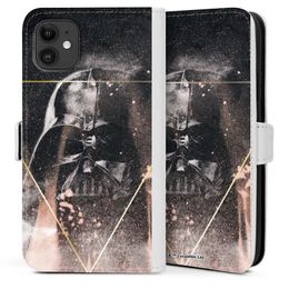 DeinDesign iPhone 11 Handy Klapph&uuml;lle Handyh&uuml;lle aus Kunst Leder wei&szlig; Flip Case Star Wars Darth Vader Official Licensed Product Sideflip mit Lasche