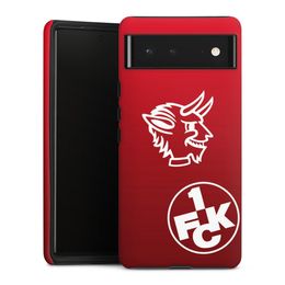 DeinDesign Google Pixel 6 Handy Panzer Handyh&uuml;lle robuste Outdoor H&uuml;lle Schutzh&uuml;lle matt Devil Official Licensed Product 1. Fc Kaiserslautern Tough Case