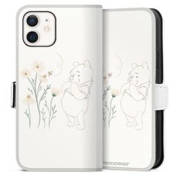 DeinDesign iPhone 12 Handy Klapph&uuml;lle Handyh&uuml;lle aus Kunst Leder wei&szlig; Flip Case Disney Bee Winnie The Pooh Sideflip mit Lasche