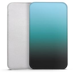 DeinDesign iPhone 16 Pro Max Handy H&uuml;lle Tasche Sleeve Socke Schutzh&uuml;lle Ombre Black Two-Tone Sleeve