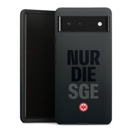 DeinDesign Google Pixel 6 Handy Panzer Handyh&uuml;lle robuste Outdoor H&uuml;lle Schutzh&uuml;lle matt Eintracht Frankfurt Sge Official Licensed Product Tough Case