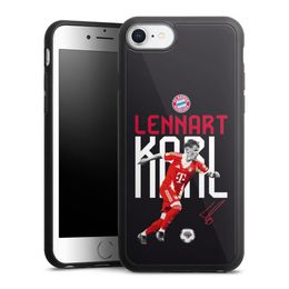 DeinDesign iPhone SE (2020) Handy Gallery Case Handyh&uuml;lle 9H Geh&auml;rtetes Glas R&uuml;ckseite H&uuml;lle Fcb Lennart Karl Official Licensed Product Gallery Case