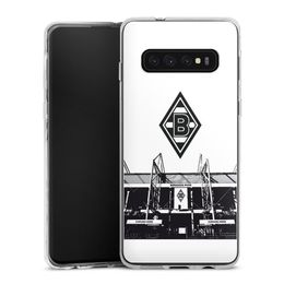 DeinDesign Galaxy S10 Plus Handy Silikon H&uuml;lle Case transparent Handyh&uuml;lle Stadium Die Fohlen Borussia M&ouml;nchengladbach Silikon Case