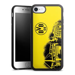 DeinDesign iPhone SE (2020) Handy Gallery Case Handyh&uuml;lle 9H Geh&auml;rtetes Glas R&uuml;ckseite H&uuml;lle Stadium Bvb Borussia Dortmund Gallery Case