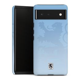 DeinDesign Google Pixel 6 Handy Panzer Handyh&uuml;lle robuste Outdoor H&uuml;lle Schutzh&uuml;lle matt Official Licensed Product Logo Tsv 1860 M&uuml;nchen Tough Case