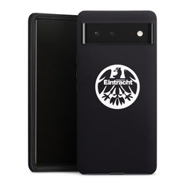 DeinDesign Google Pixel 6 Handy Panzer Handyh&uuml;lle robuste Outdoor H&uuml;lle Schutzh&uuml;lle matt Logo Eintracht Frankfurt Eagle Tough Case