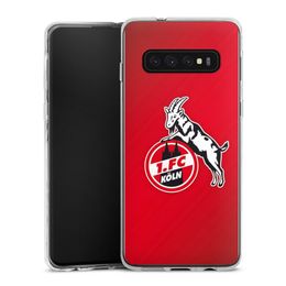 DeinDesign Galaxy S10 Plus Handy Silikon H&uuml;lle Case transparent Handyh&uuml;lle 1. Fc K&ouml;ln Effzeh Official Licensed Product Silikon Case