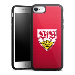 DeinDesign iPhone SE (2020) Handy Gallery Case Handyh&uuml;lle 9H Geh&auml;rtetes Glas R&uuml;ckseite H&uuml;lle Logo Vfb Stuttgart Official Licensed Product Gallery Case