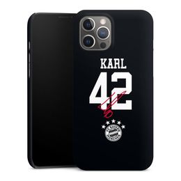 DeinDesign iPhone 12 Pro Max Handy Premium Case Smartphone Handyh&uuml;lle Schutzh&uuml;lle matt Merchandise Fc Bayern M&uuml;nchen Lennart Karl Premium Case