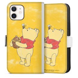 DeinDesign iPhone 12 Handy Klapph&uuml;lle Handyh&uuml;lle aus Kunst Leder wei&szlig; Flip Case Disney Winnie The Pooh Official Licensed Product Sideflip mit Lasche