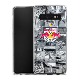 DeinDesign Galaxy S10 Plus Handy Silikon H&uuml;lle Case transparent Handyh&uuml;lle Salzburg Red Bull Fc Red Bull Salzburg Silikon Case