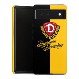 DeinDesign Google Pixel 6 Handy Panzer Handyh&uuml;lle robuste Outdoor H&uuml;lle Schutzh&uuml;lle matt Sg Dynamo Dresden Official Licensed Product Sgd Tough Case
